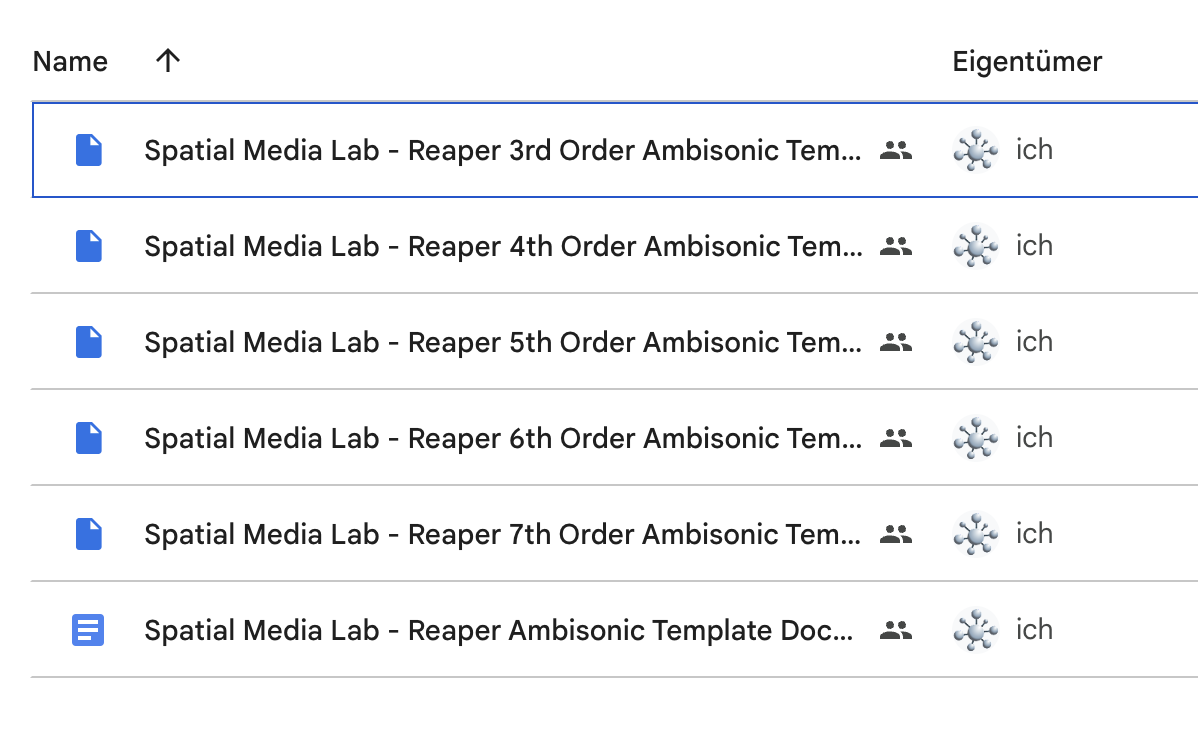 Reaper + IEM Templates 1.8 update – Spatial Media Lab